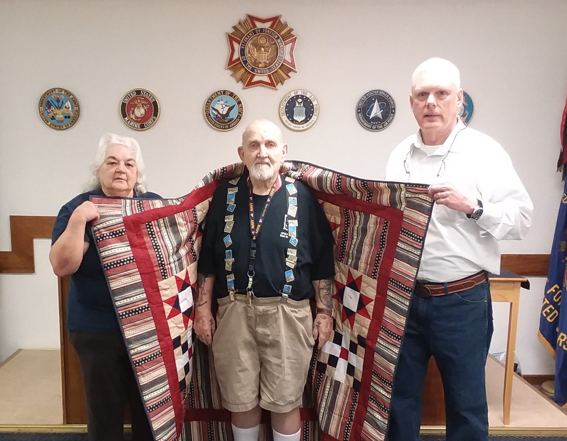 Quilts of Valor presentation – VFW Post 3617