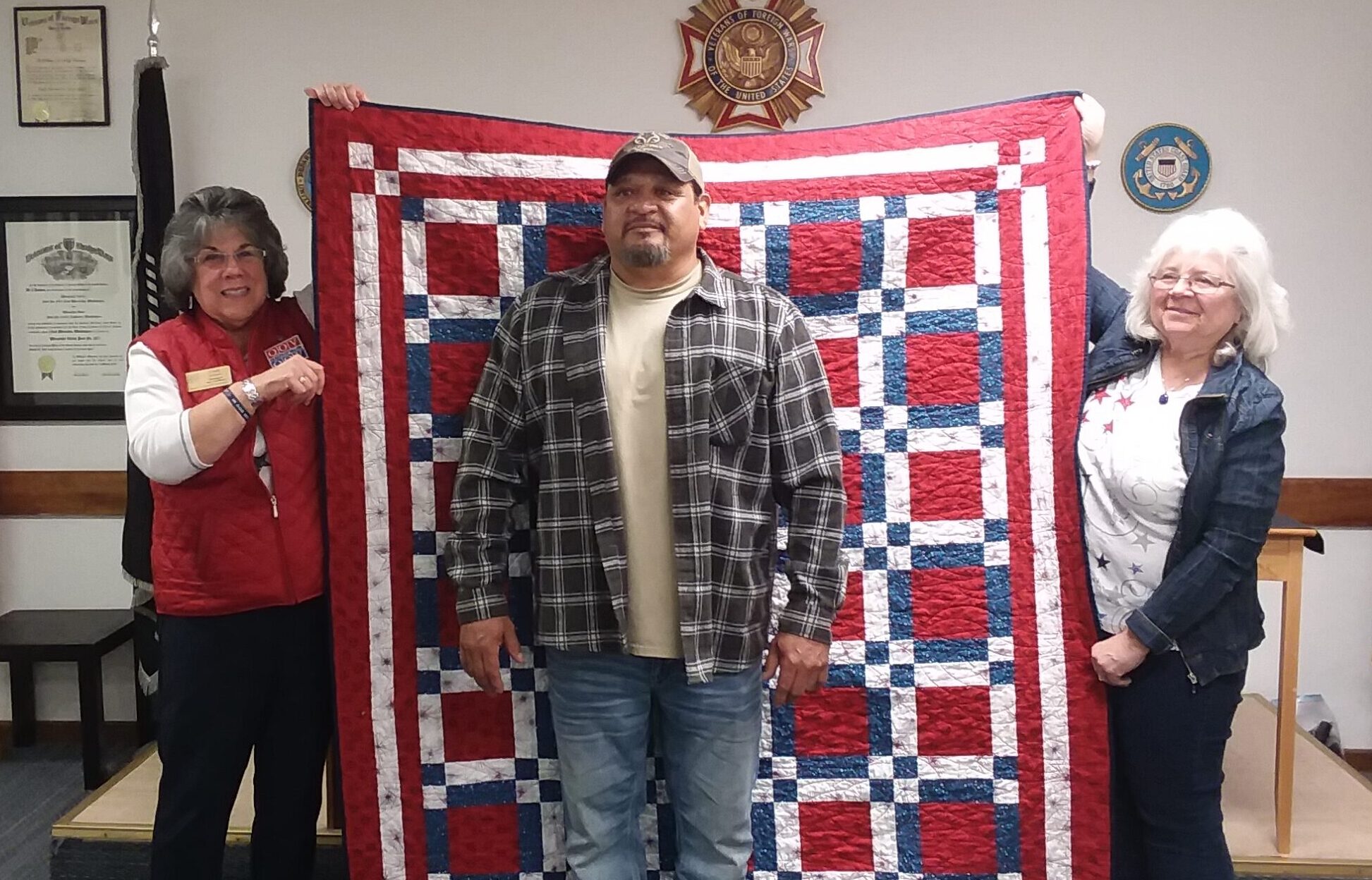 Quilts of Valor presentation – VFW Post 3617
